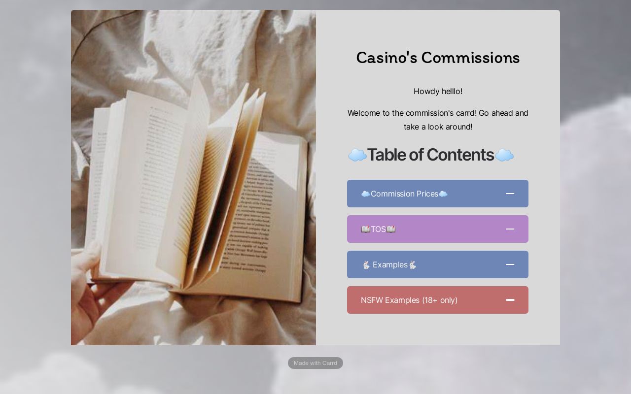 Casino's Commissions!